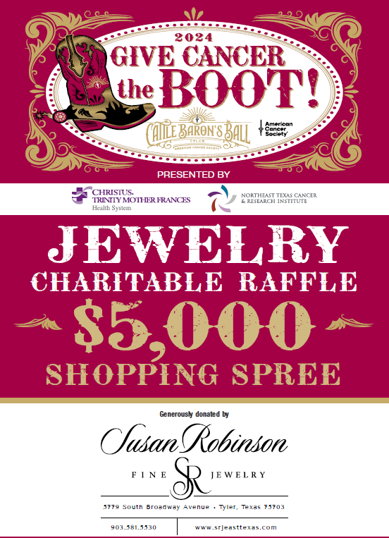 Raffle Ticket - Tyler Cattle Baron's Ball : Tyler Cattle Baron’s Ball